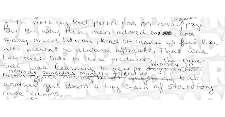 Virginia Giuffre's Diary Makes Claims About Epstein