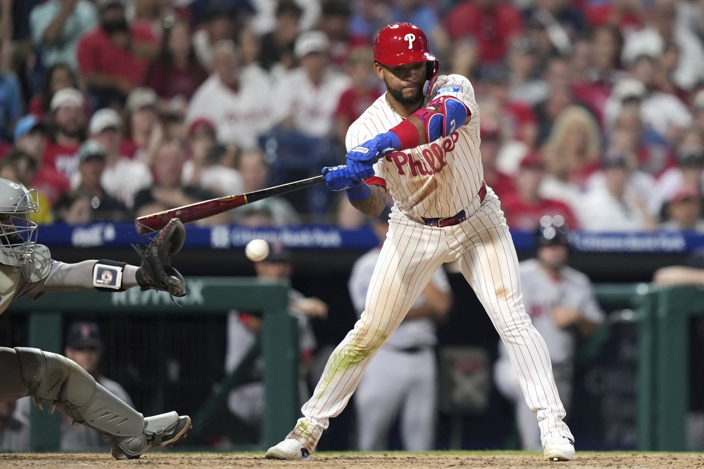 Phillies claim another wild, walk-off win on catcher's interference ...