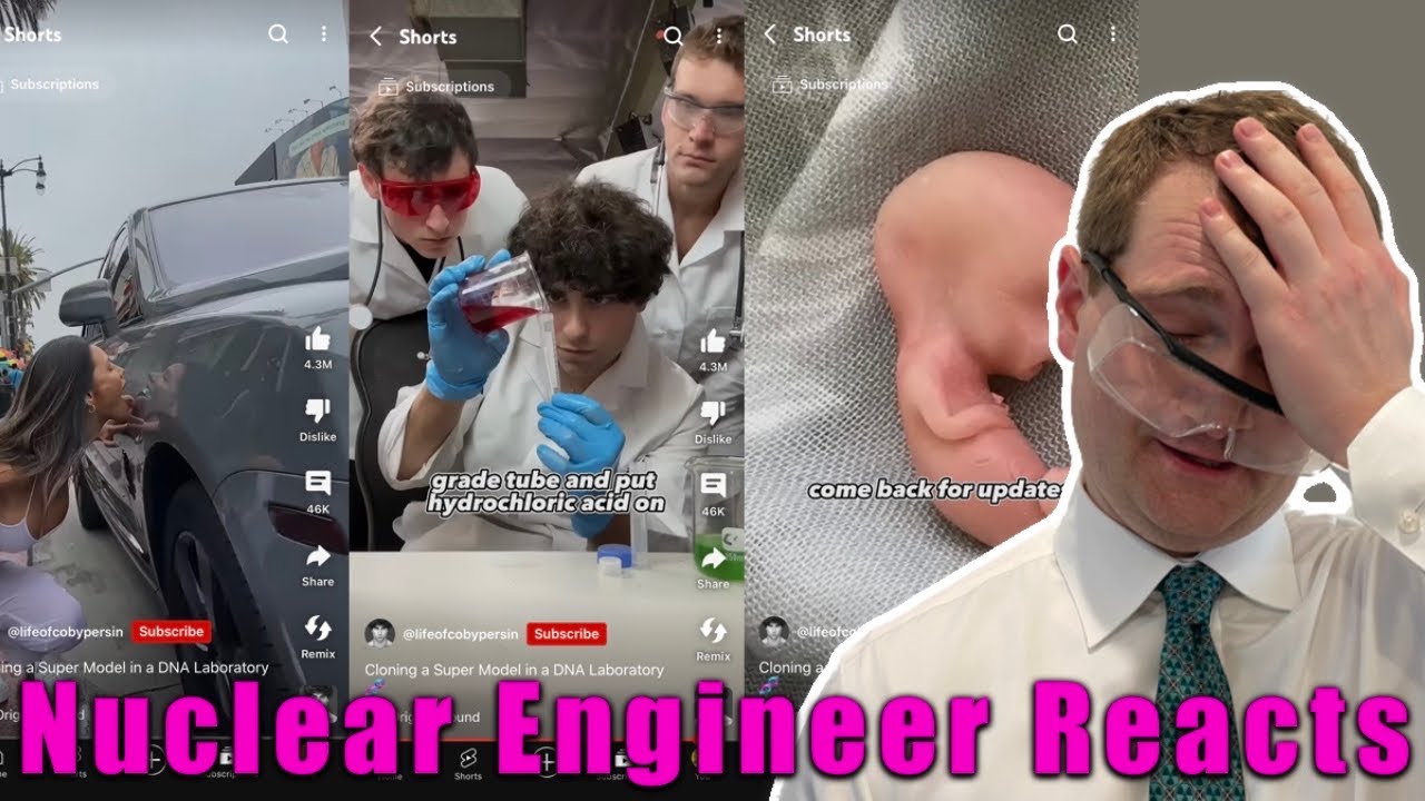 Nuclear Engineer Reacts to Coby Persin's Silly Clone Shorts | Science ...