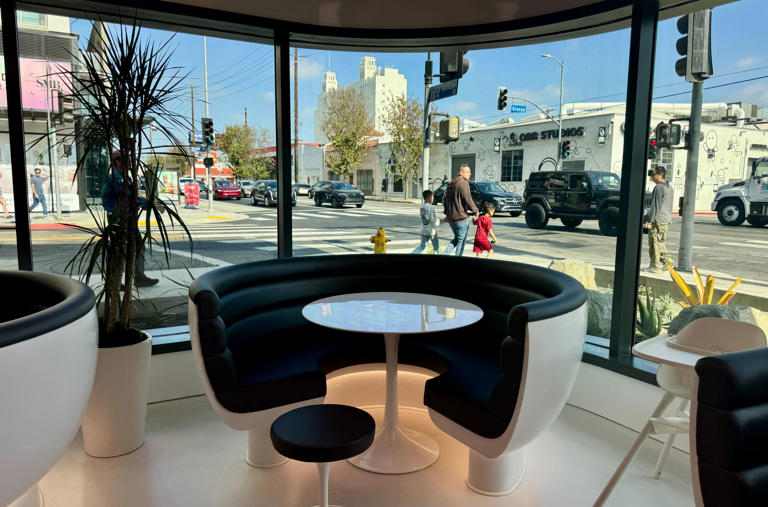 Inside the New Tesla Diner in Los Angeles