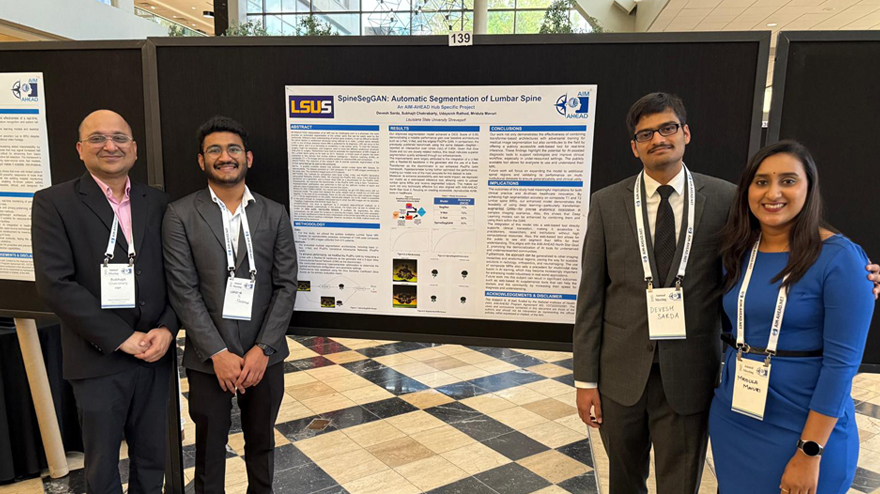 LSU Shreveport students shine with AI model for spine analysis