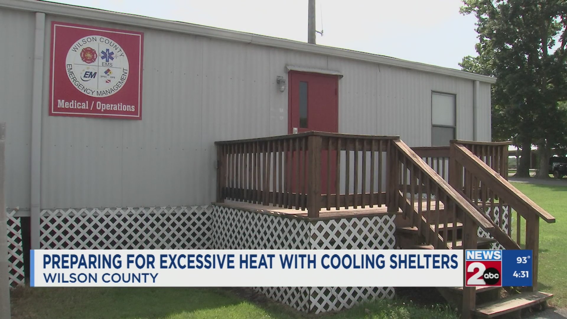 Wilson County EMA preparing for excessive heat with cooling shelters