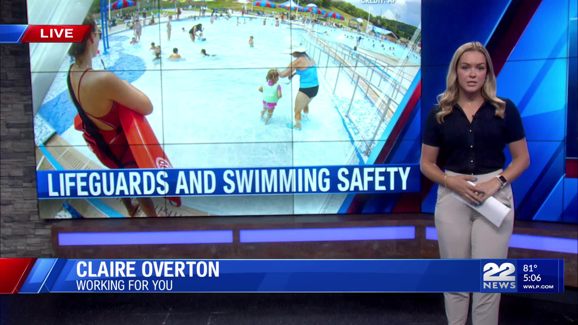 Keep kids safe when swimming by visiting lifeguarded pools and beaches