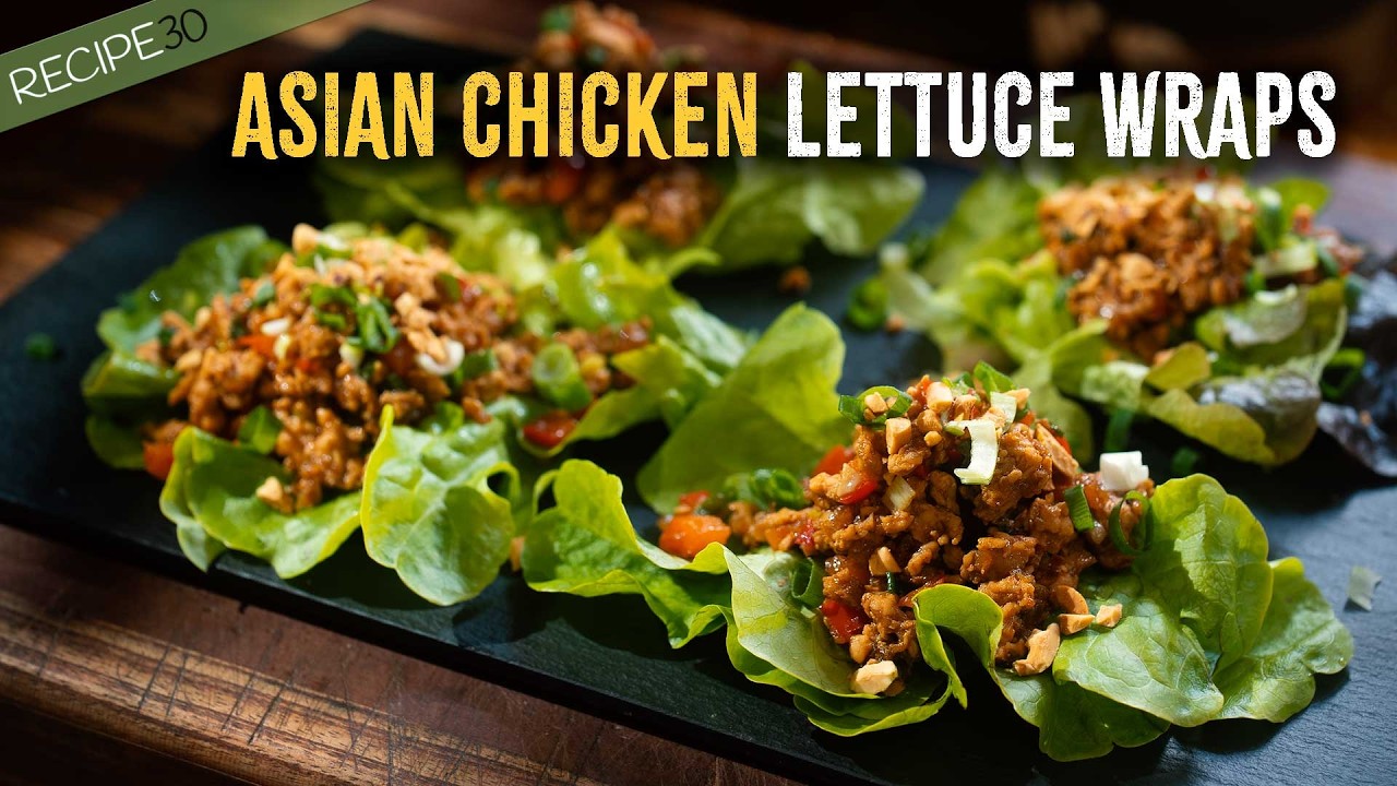 Asian Chicken Lettuce Wraps in 22 Minutes