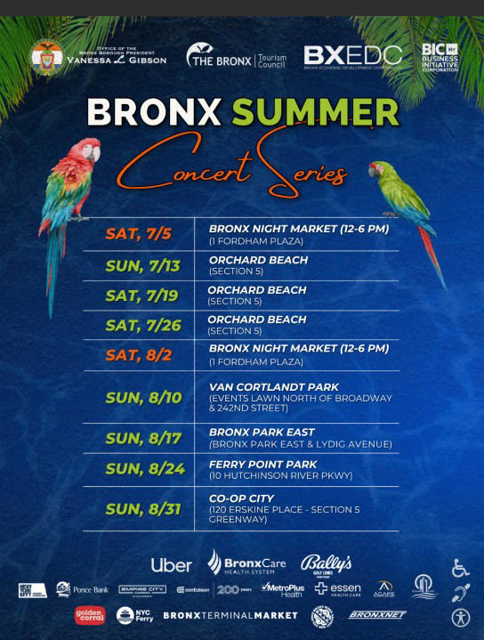 Six concerts left in the Bronx Summer Concert Series