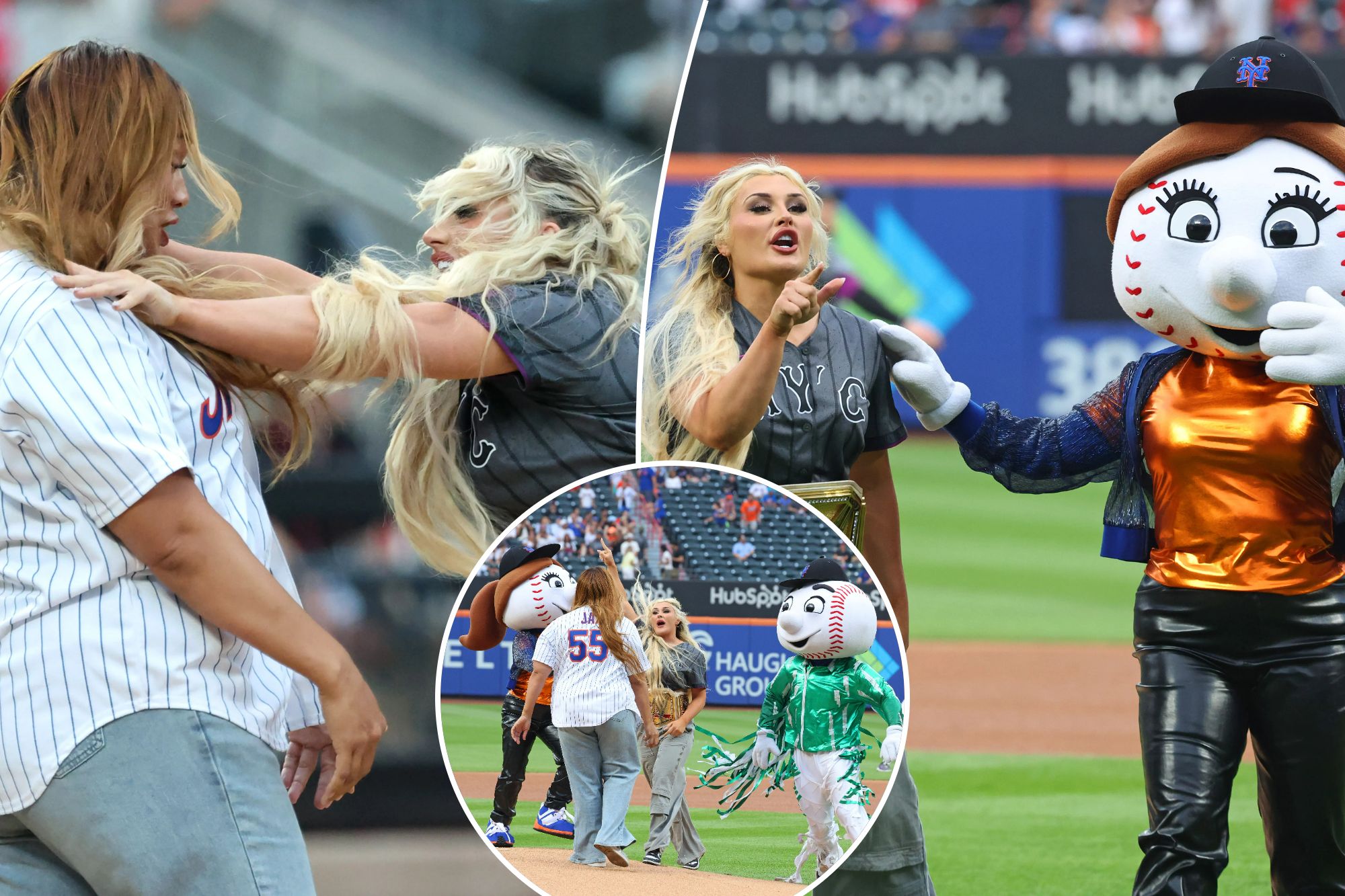 Mets’ first pitch turns into WWE melee at Citi Field in funny scene