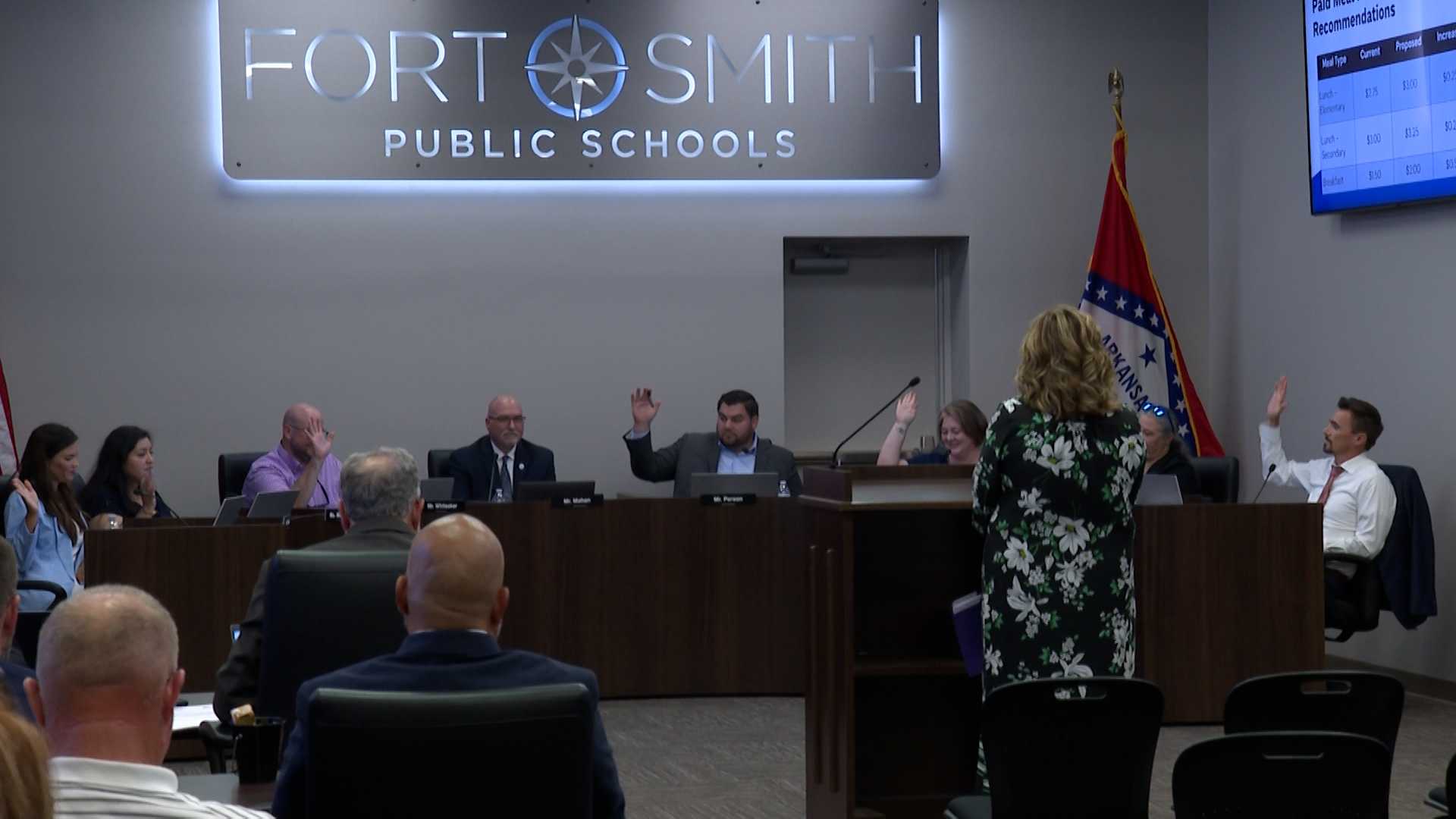 Fort Smith School Board approves meal price increase