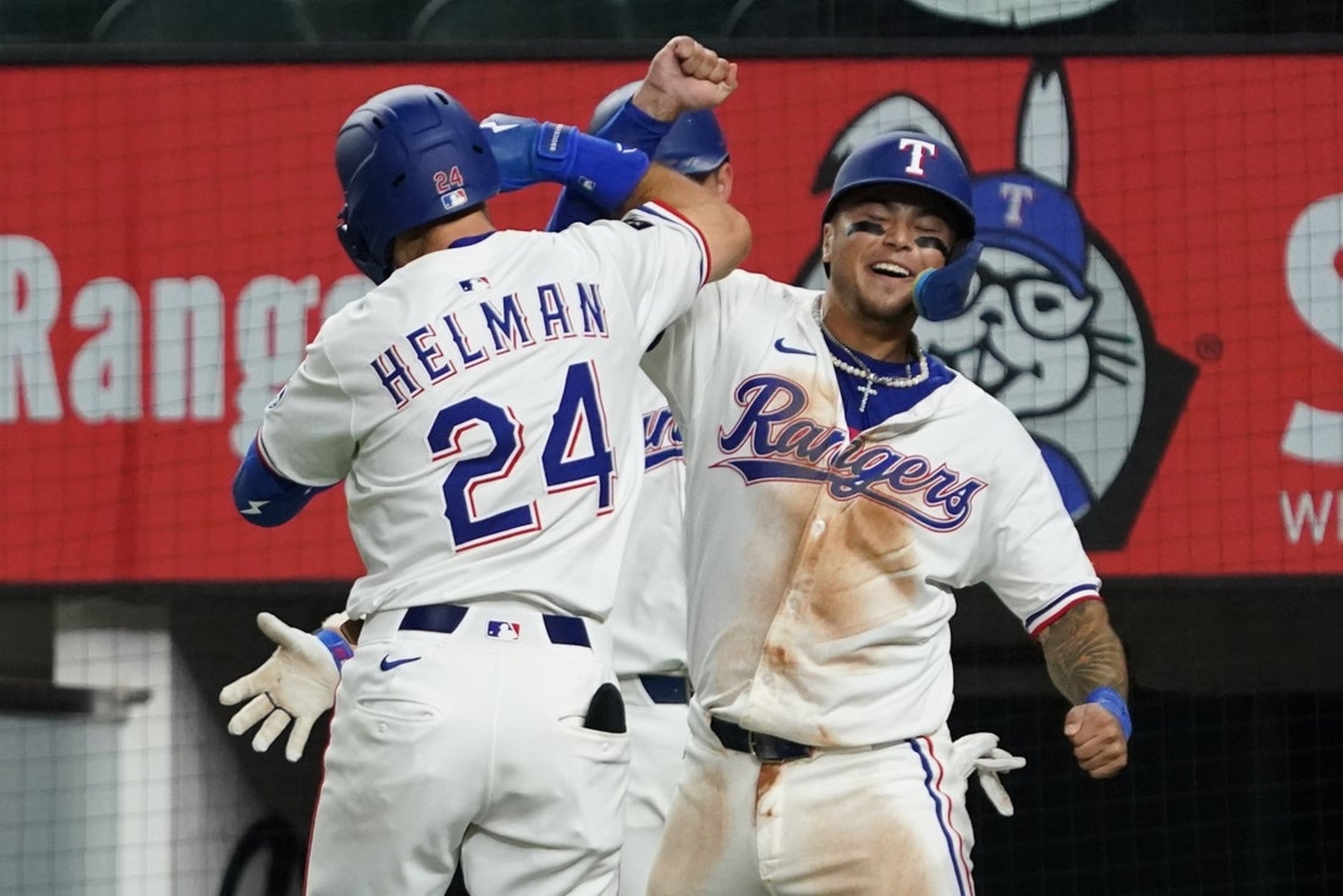 Michael Helman knocks in four as Rangers top Athletics