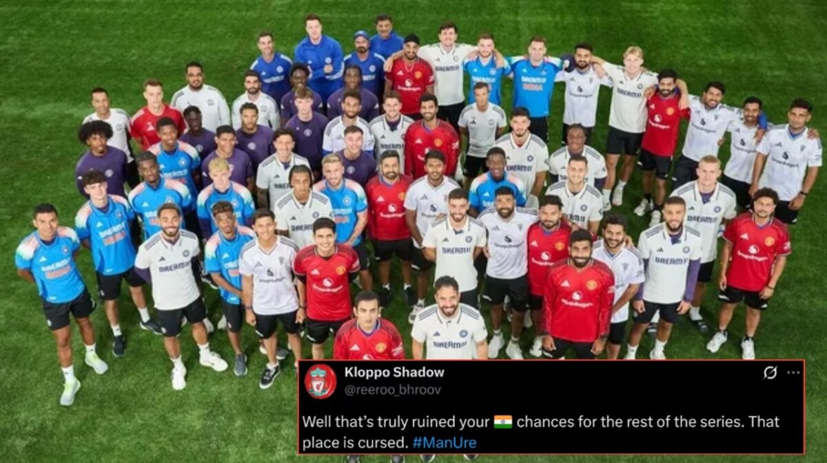 Indian Cricket Team Visiting Manchester United at Old Trafford Has Fans ...