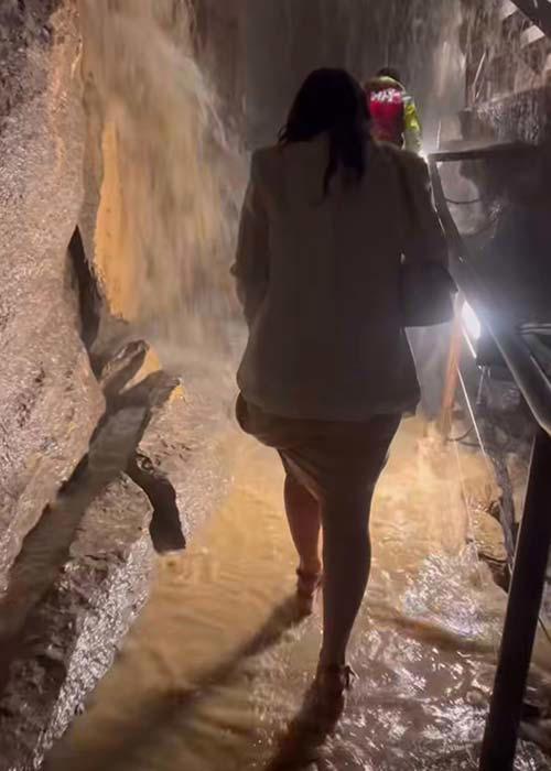 Visitors caught up in cave flash flooding went in to AVOID the rain