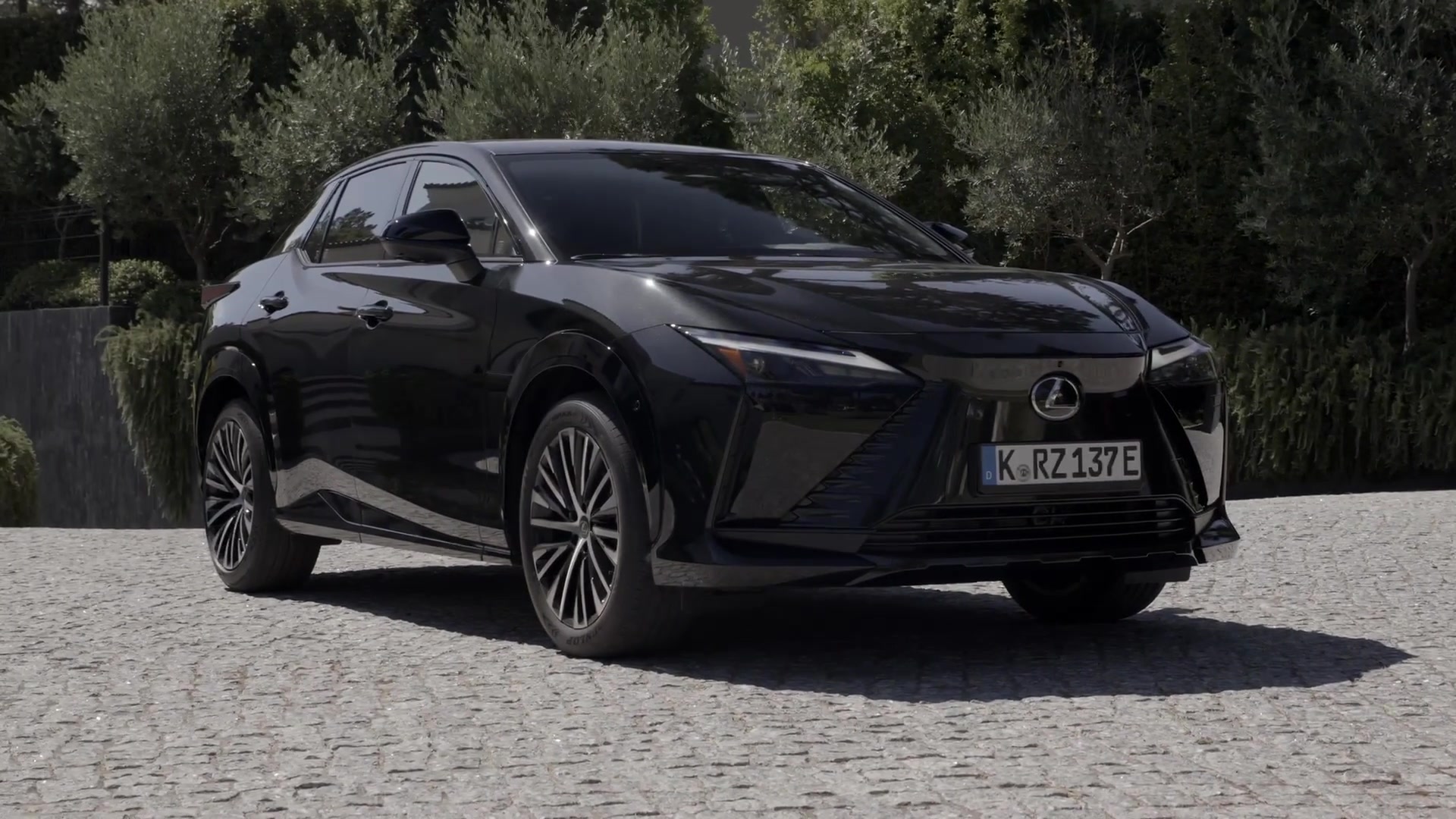 2025 Lexus RZ 500e Design Preview in Graphite-Black