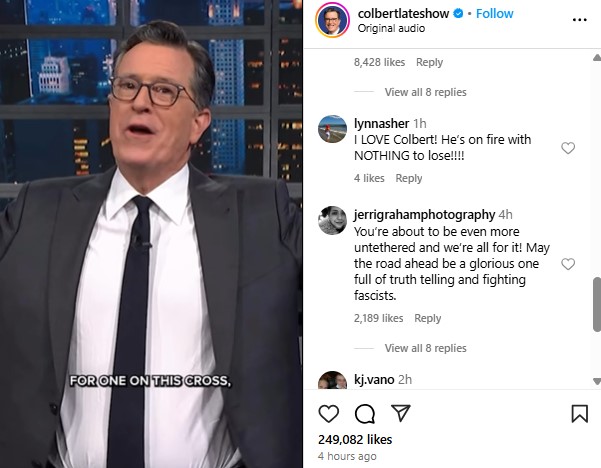 Stephen Colbert’s fiery monologue slamming Donald Trump after Late Show ...