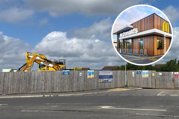 Diggers move in as work gets underway on controversial new McDonald's ...