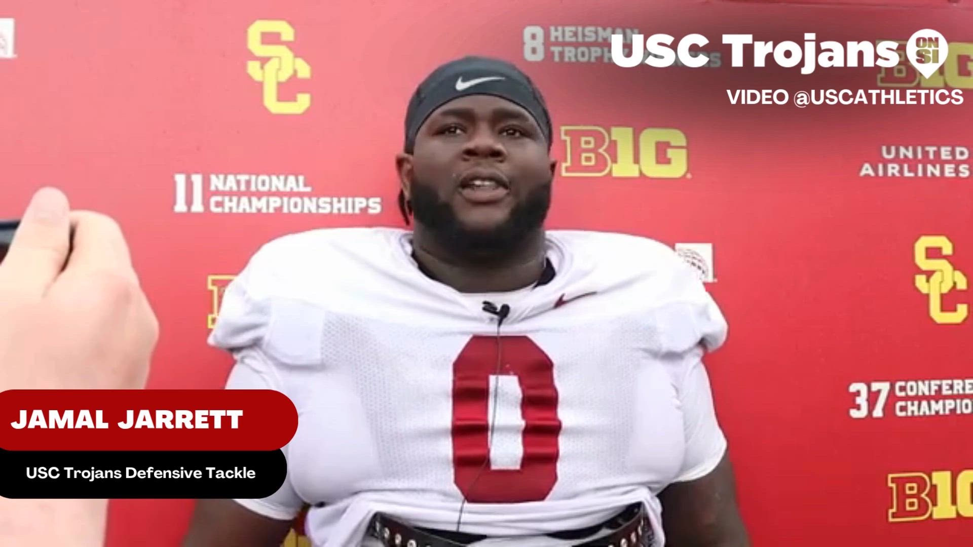 USC Trojans Defensive Tackle Jamal Jarrett Discusses How Coach Eric ...