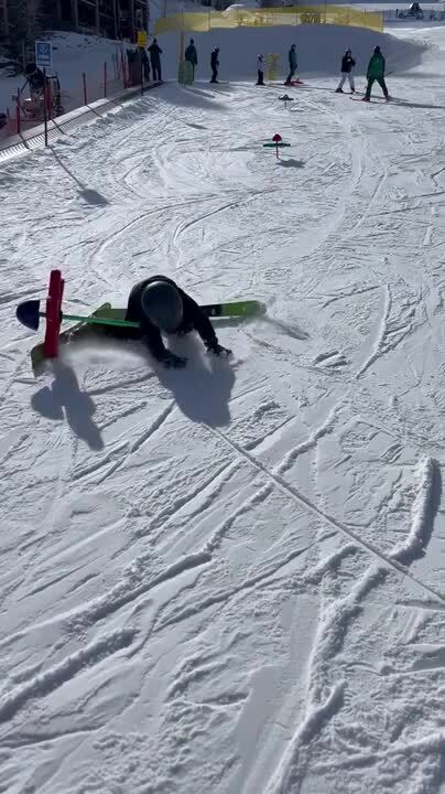 Kid Falls After Hitting Obstacle While Skateboarding