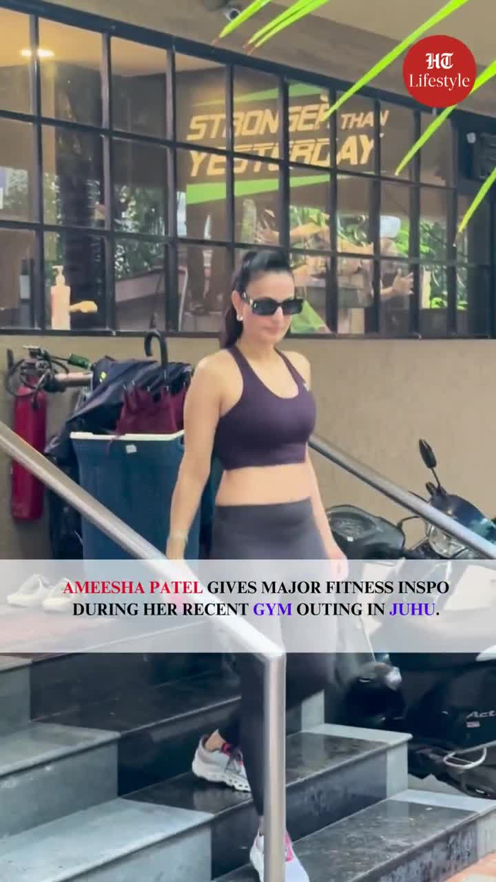 Ameesha Patel gives major fitness inspo during her recent gym outing in ...