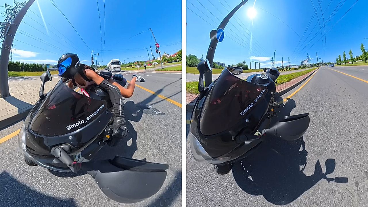 Motorcycle keeps going after rider falls off