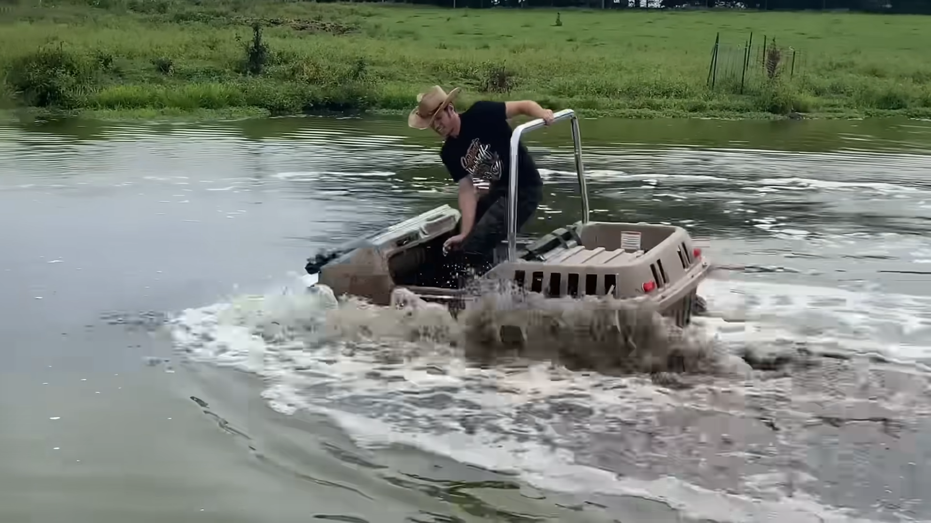 MAX 6x6 Launches Into Pond After Huge Jump
