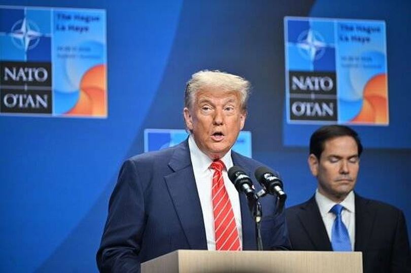 Stephen Colbert's two-word jibe at Trump after he celebrated The Late ...