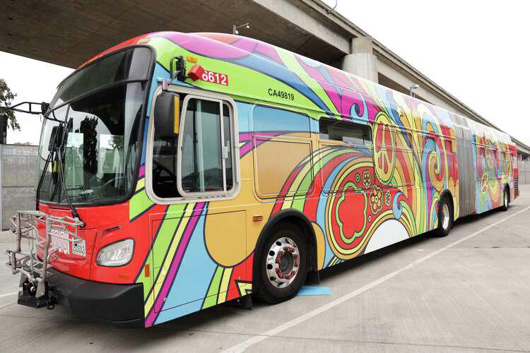 Long strange trip: Muni just unveiled new psychedelic buses in San ...