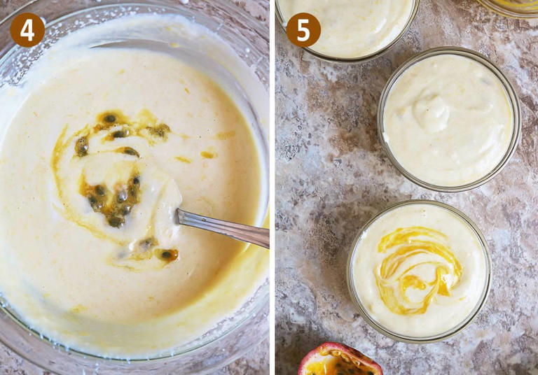 Easy Passionfruit Mango Mousse