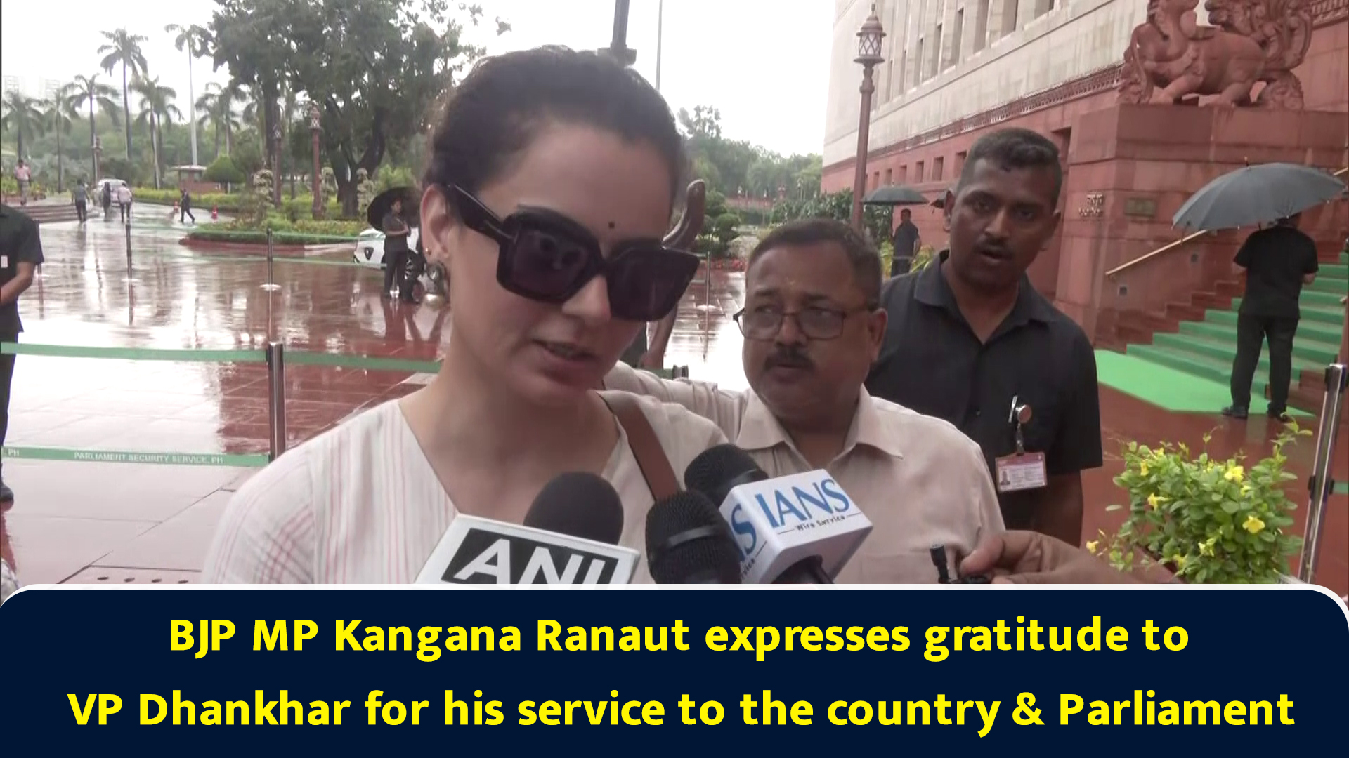 BJP MP Kangana Ranaut expresses gratitude to VP Dhankhar for his ...