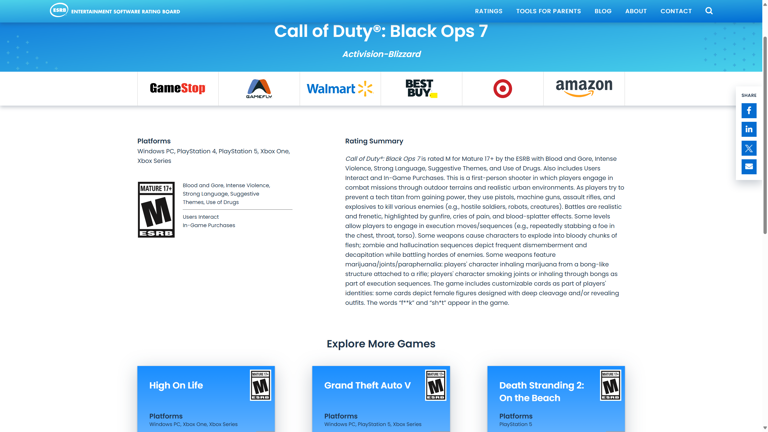 Call of Duty: Black Ops 7 rated by the ESRB — and it looks like we're ...