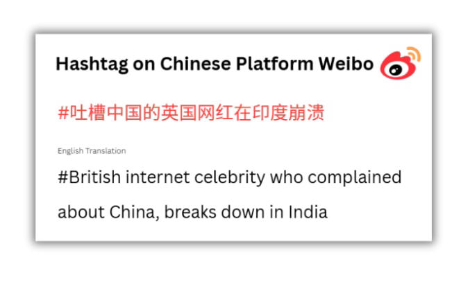 Chinese social media propaganda targets India and its tourism sector