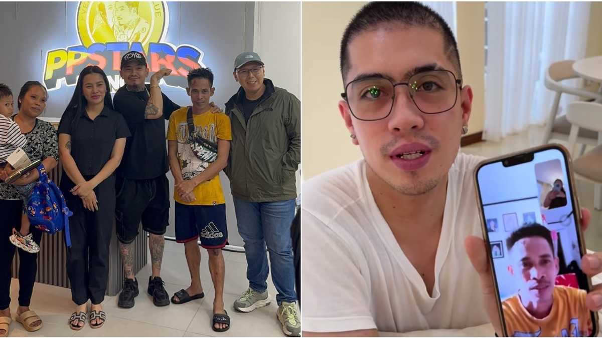 Content creators 'Boss Toyo' and Christian Merck Grey meet "Sando Hero ...