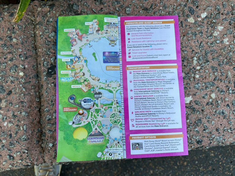 New EPCOT Map Available Featuring Reimagined Test Track