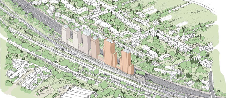 Barnet: High-rise hotel, student flats and 368 homes planned next to M1 ...