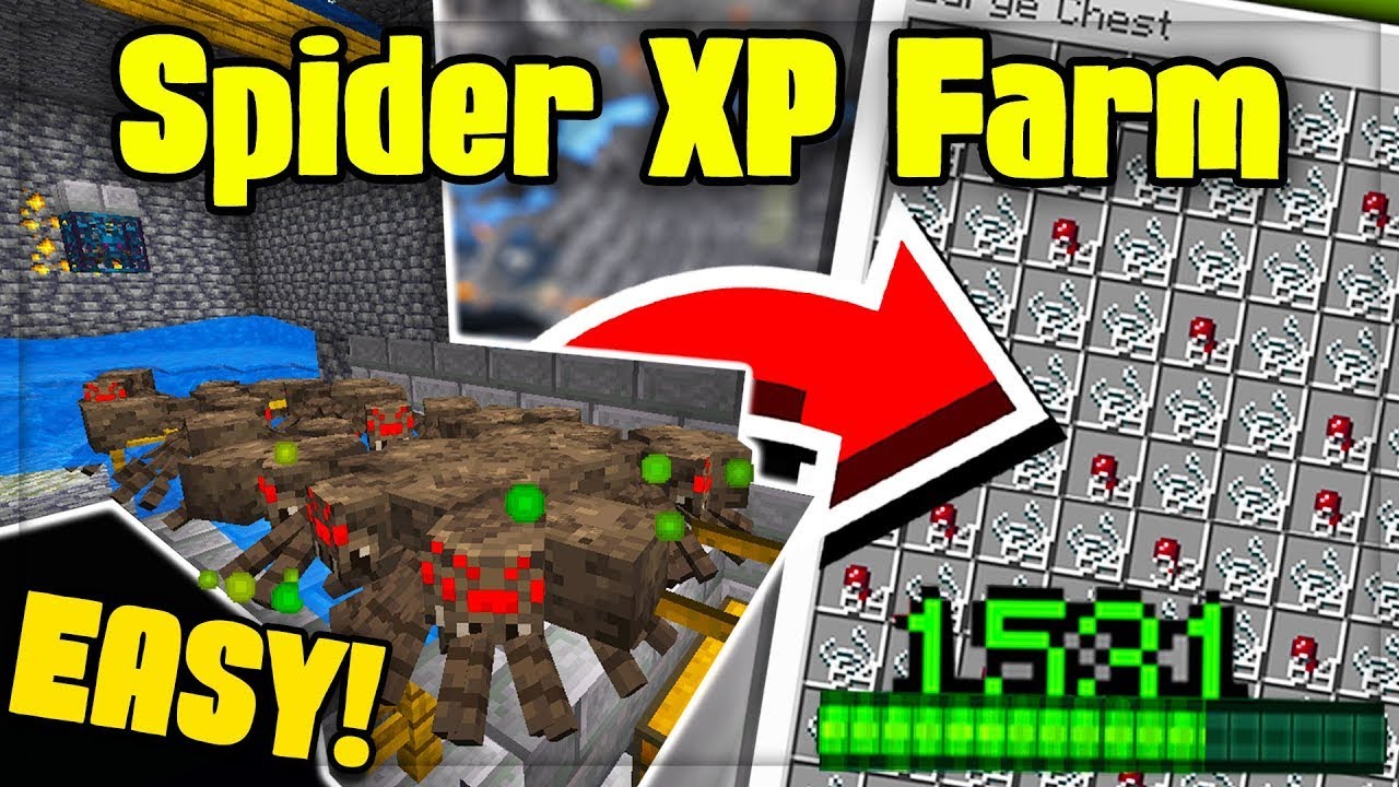 Easiest Spider XP Farm – Minecraft 1.21+ (Java & Bedrock Spawner Tutorial)