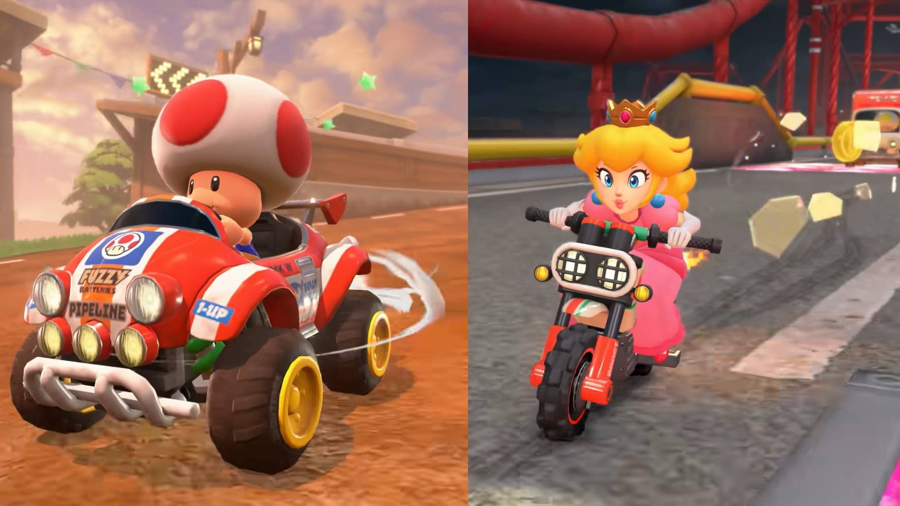 Mario Kart World's Toad and Peach voice actors revealed following ...