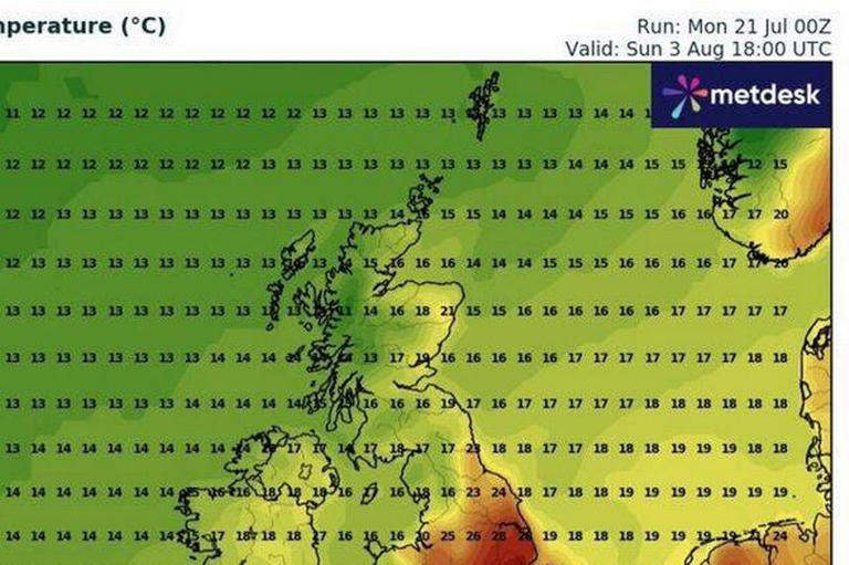 Exact date 32C heatwave to bake Britain as Met Office extends sizzling ...