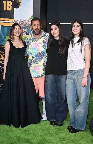 Adam Sandler Joined by Teen Daughters at “Happy Gilmore 2” Premiere ...
