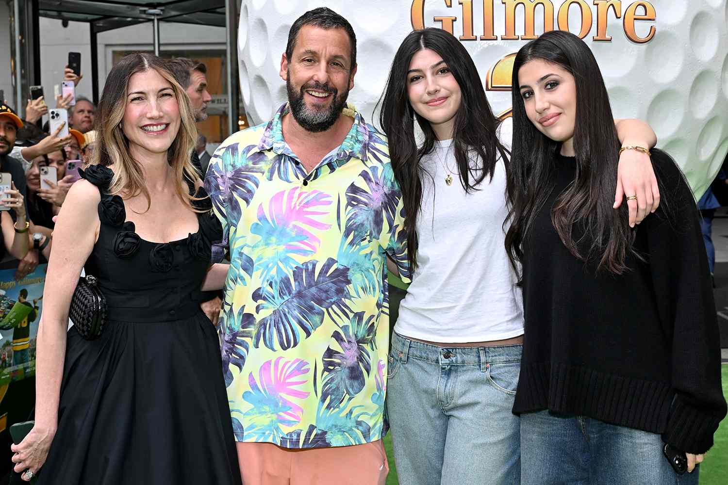 Adam Sandler Joined by Teen Daughters at “Happy Gilmore 2” Premiere ...