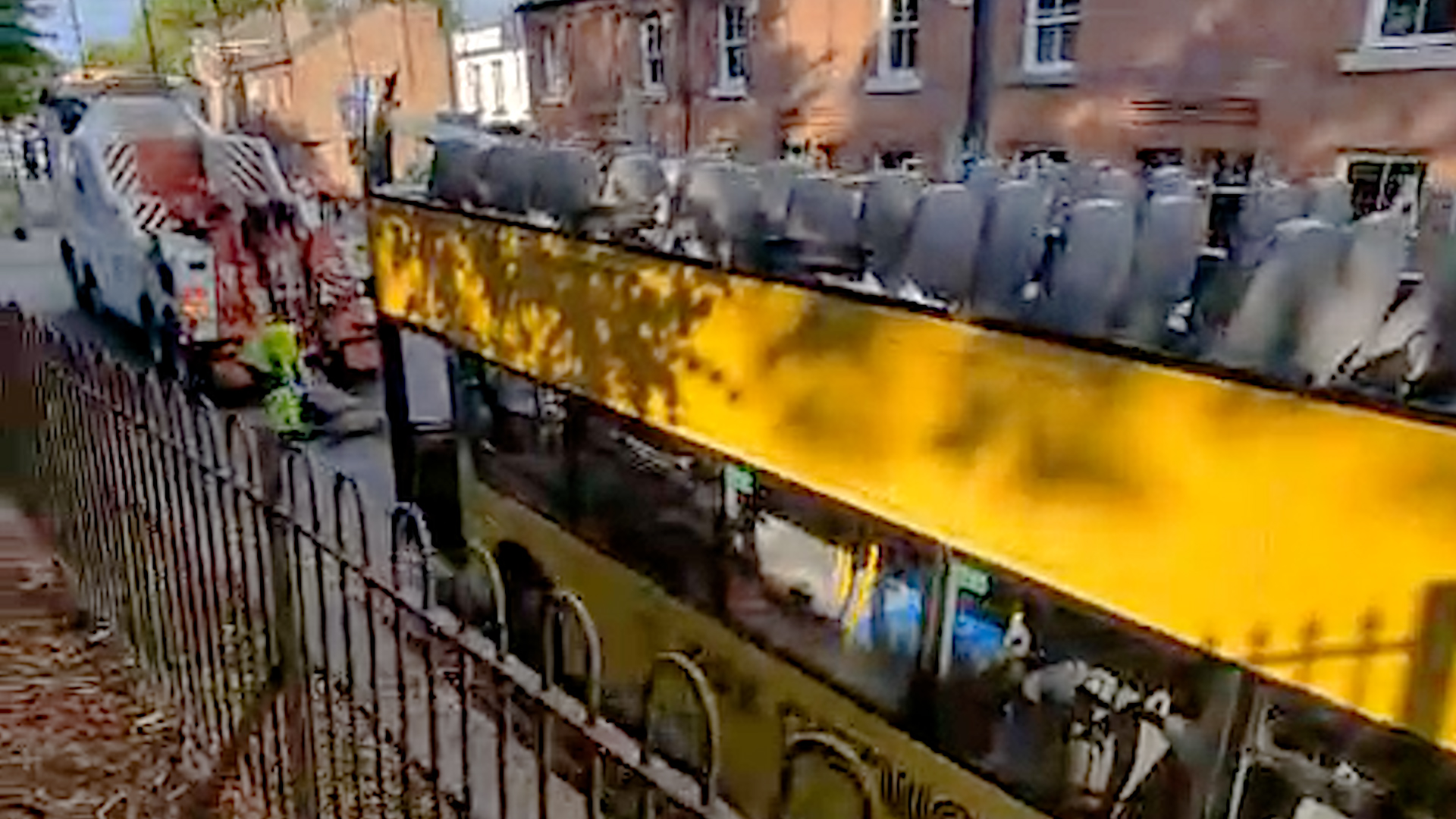 Driver arrested after double decker roof torn off in canal aqueduct crash