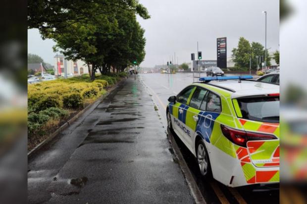 Police stop drivers on main road as part of traffic operation