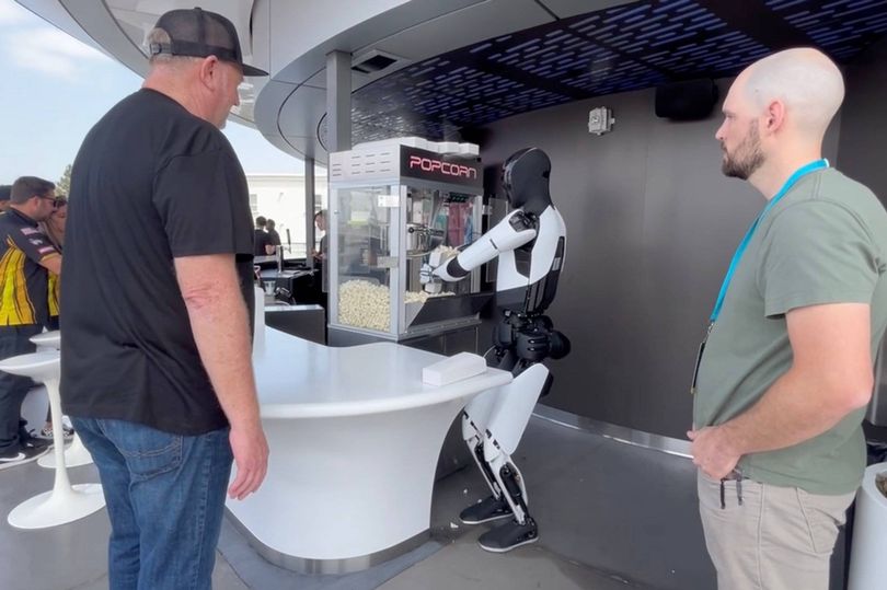 Elon Musk's Tesla diner rated - robots serve food in Cybertruck boxes