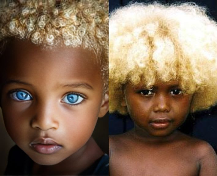 Meet the African tribe where people have blonde hair and blue eyes