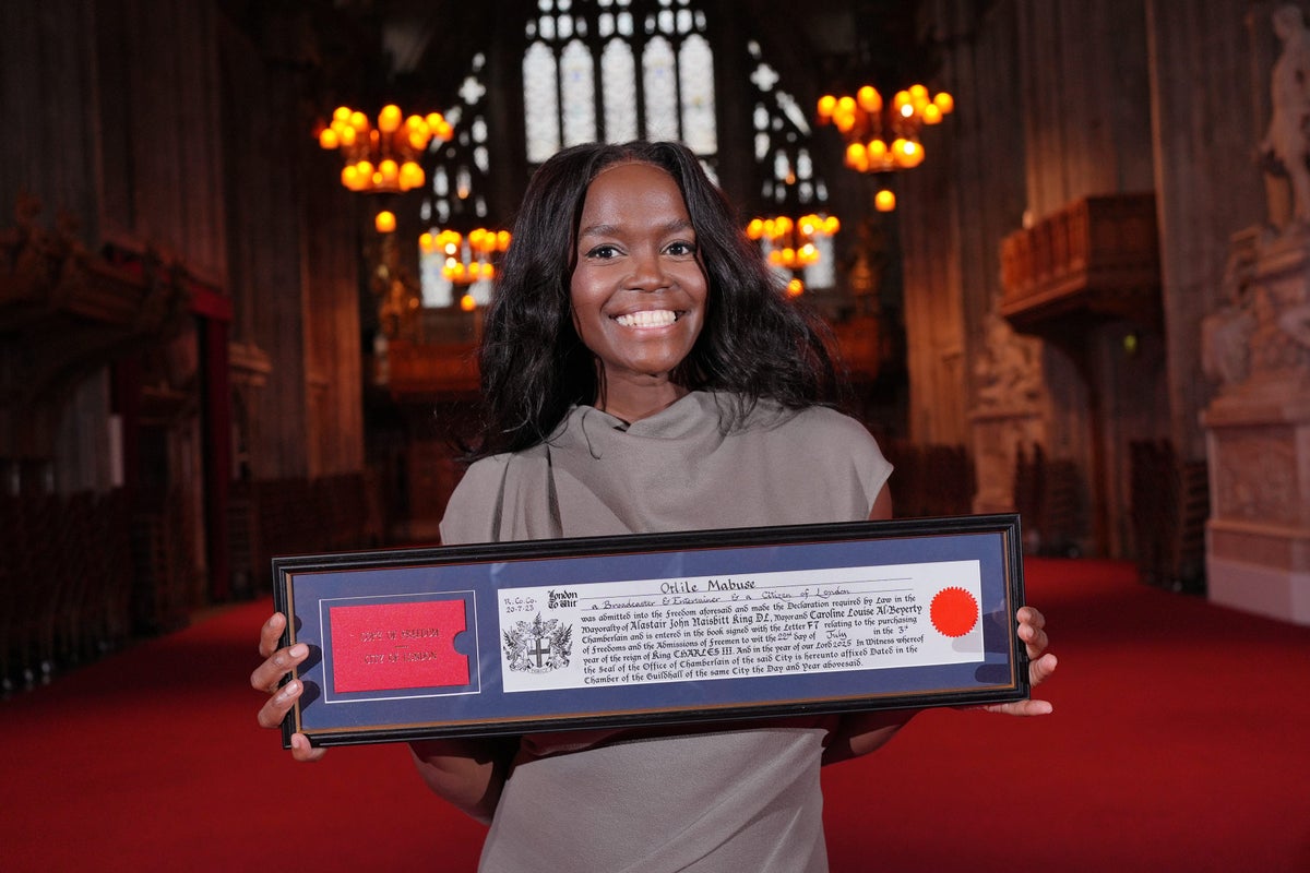 Oti Mabuse ‘delighted’ as she receives Freedom of the City of London