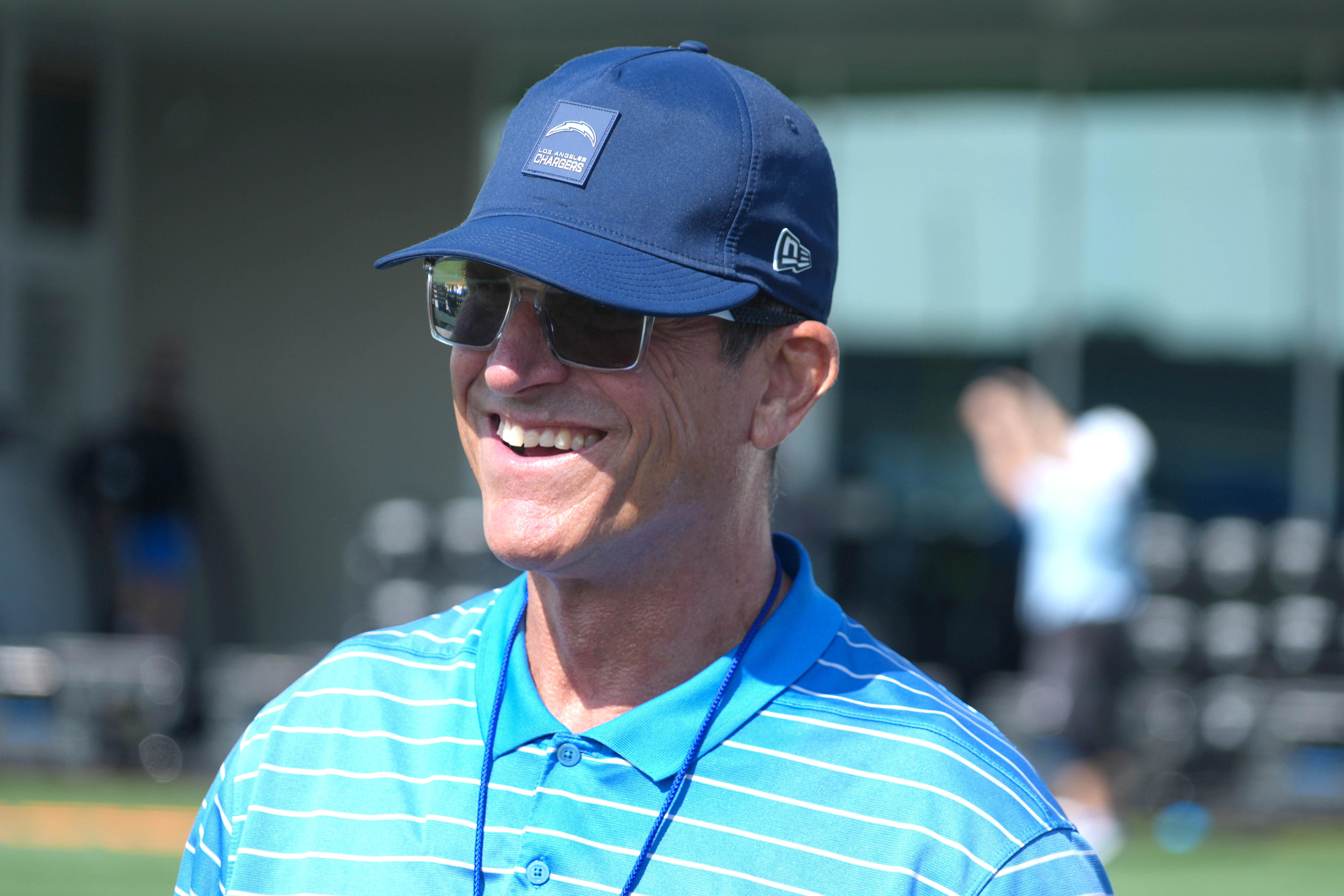 Jim Harbaugh's quirky Chargers training camp move became an instant meme