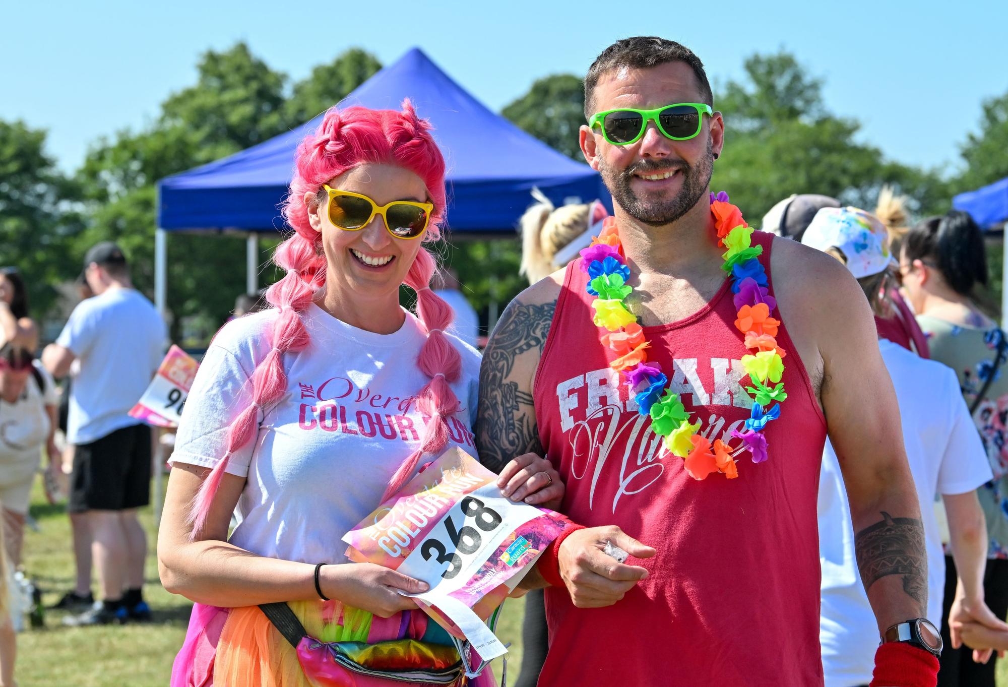 Hundreds get colourful for Overgate Hospice at annual Colour Run event