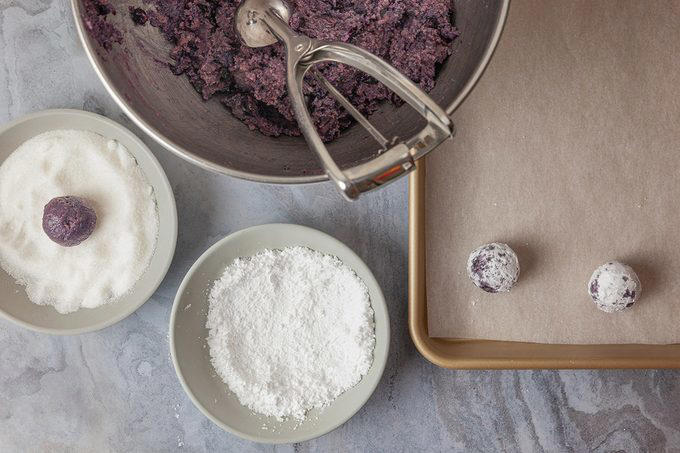 Blueberry Crinkle Cookies