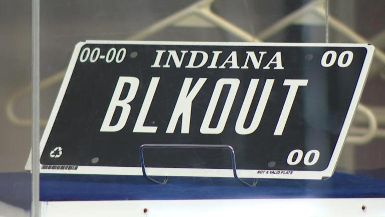 Indiana unveils new ‘blackout’ license plates