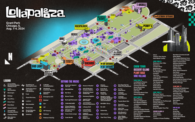 Lollapalooza 2025: Schedule, festival map, Chicago road closures, bag ...