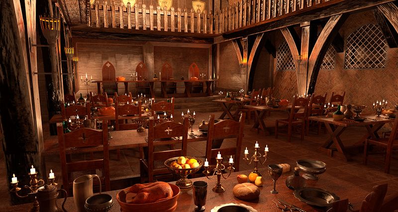 How Wealthy Nobles Dined In The British Medieval Era