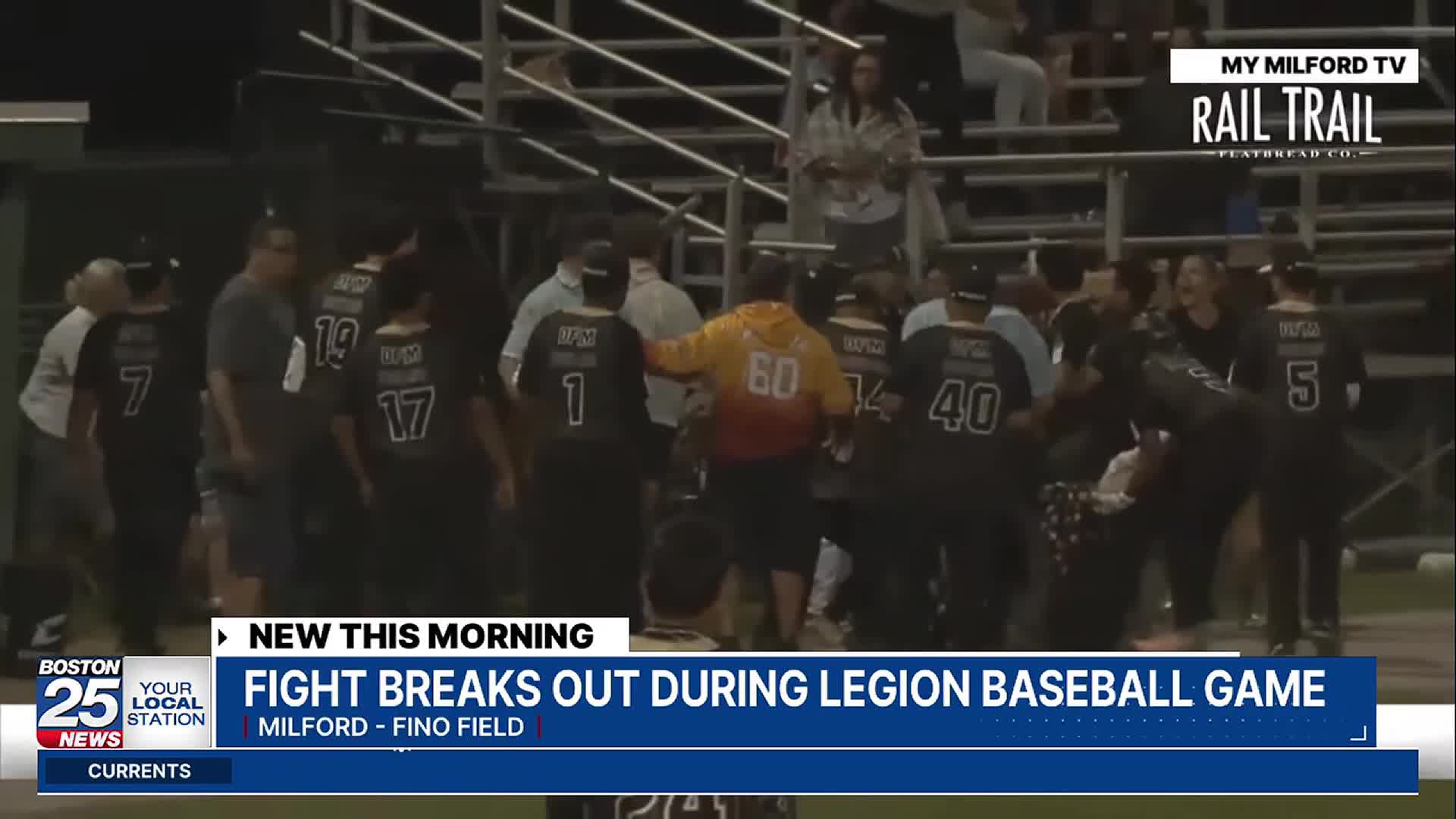 Massive brawl breaks out during youth baseball playoff game in Mass. town