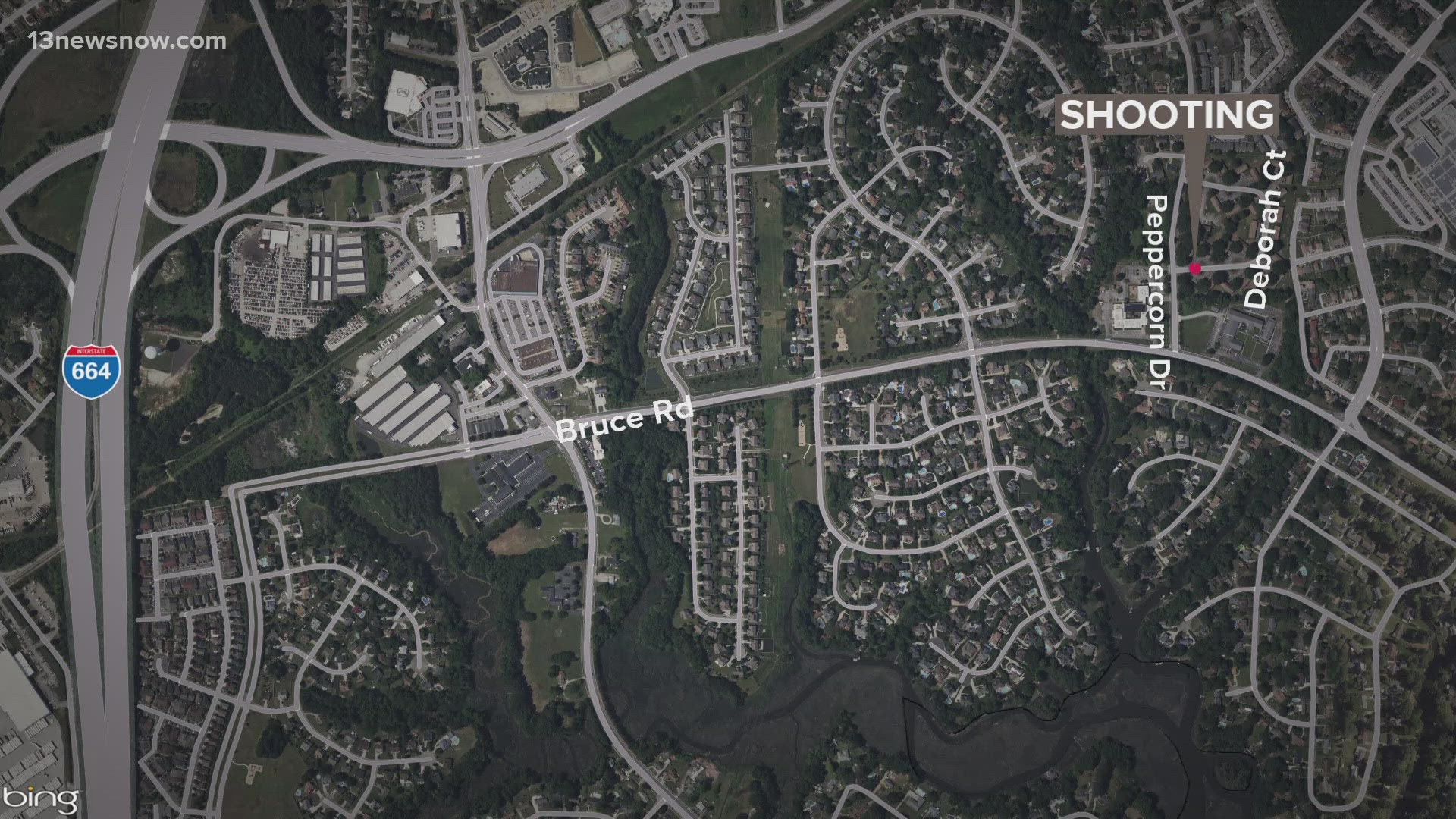 Chesapeake police investigating shooting on Deborah Court