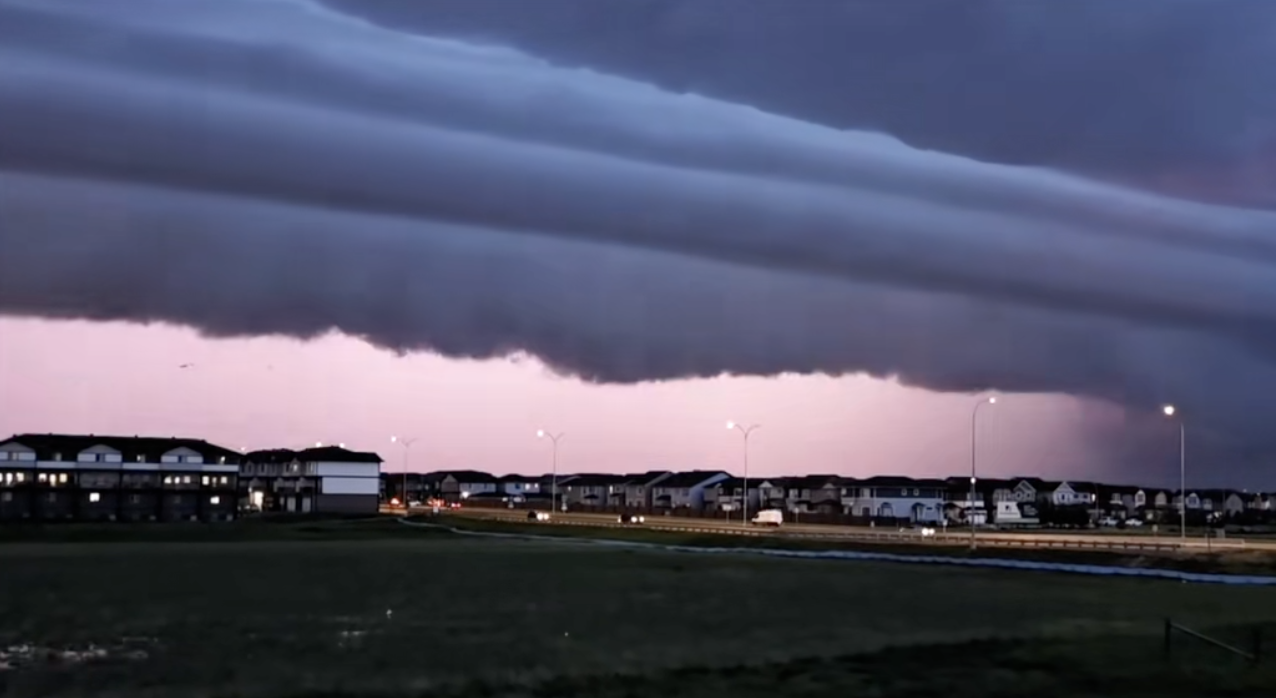 Summer Storm Brings Dramatic Clouds Over Calgary